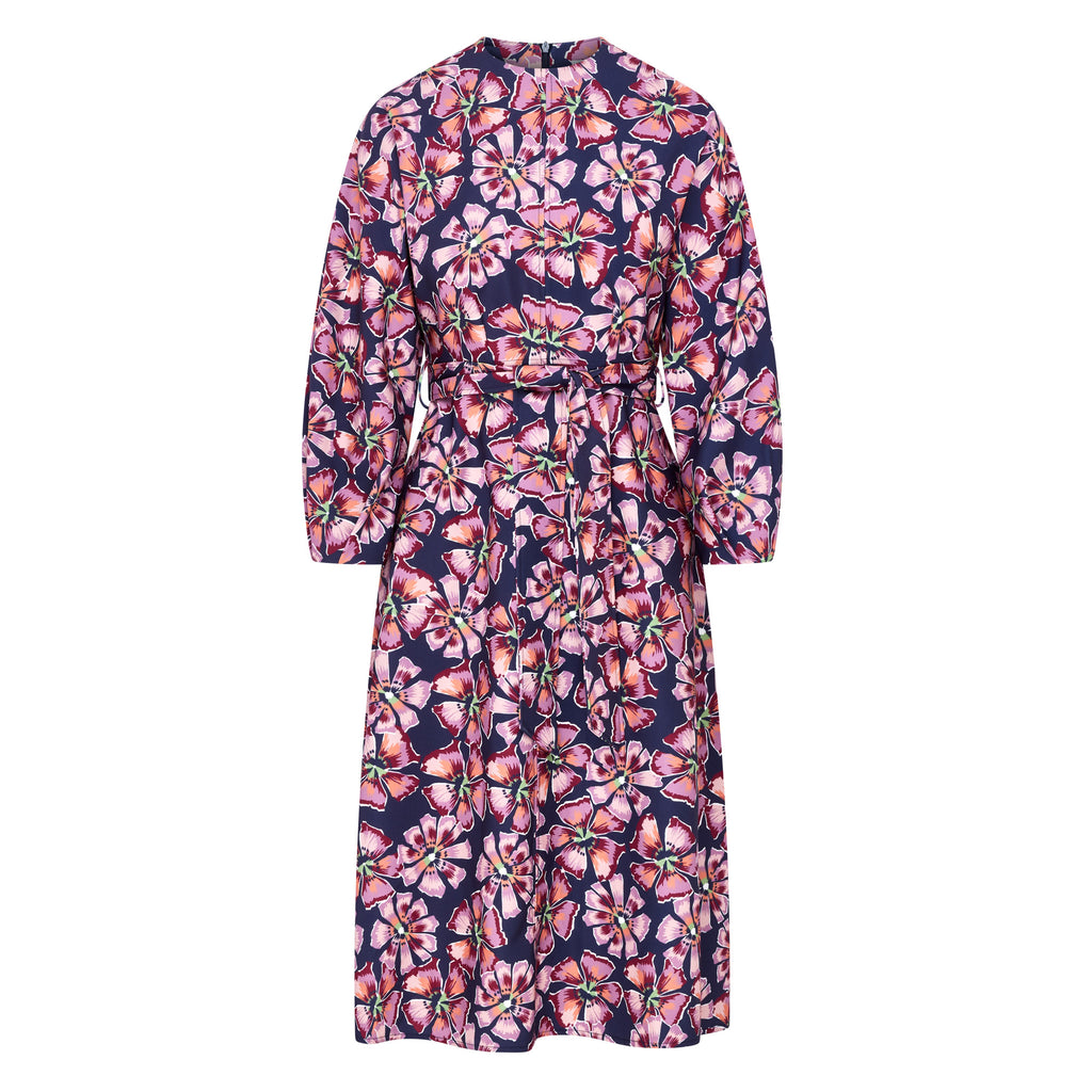 Loom London Women's Maeve Dress Navy & Pink