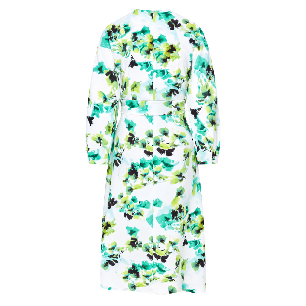 Loom London Women's Maeve Dress Green Floral